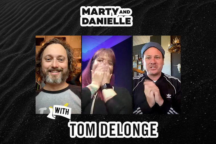 Marty & Danielle with Tom Delonge! - 91X FM