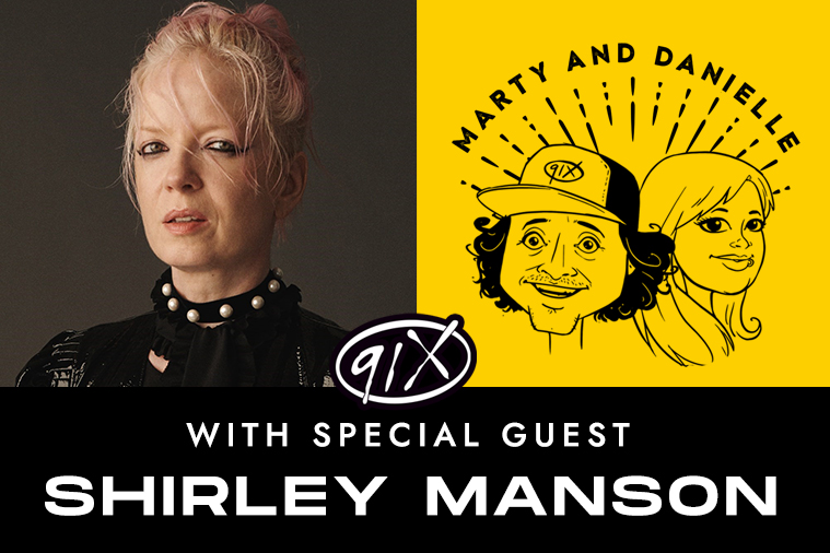 Marty & Danielle with Shirley Manson of Garbage! - 91X FM